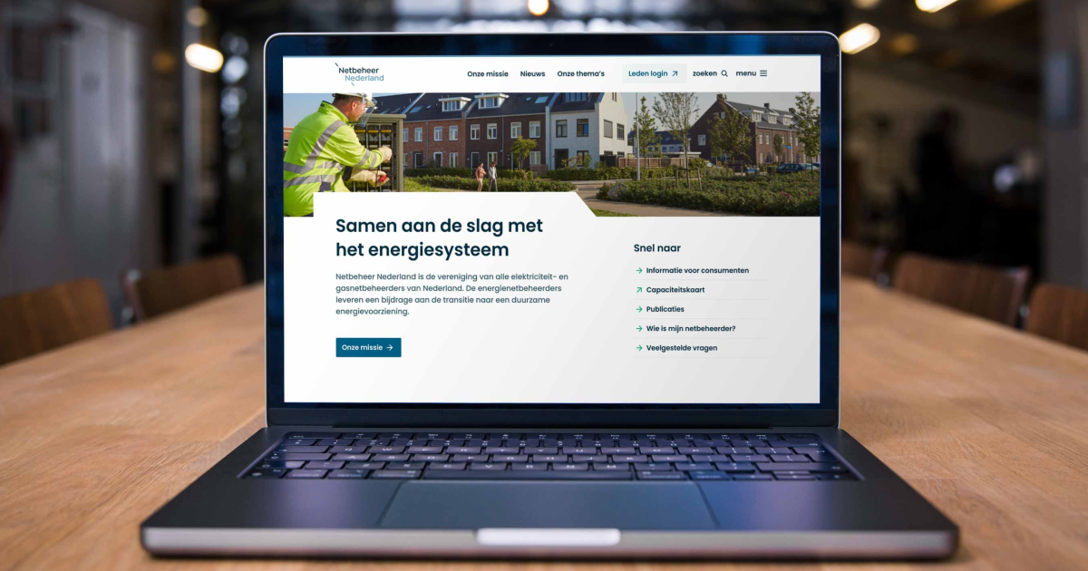 Nieuwe website Netbeheer Nederland | Netbeheer Nederland