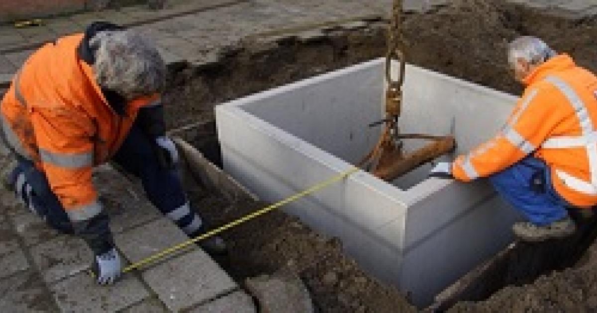 Vuilcontainer in de toekomst veiliger geplaatst | Netbeheer Nederland